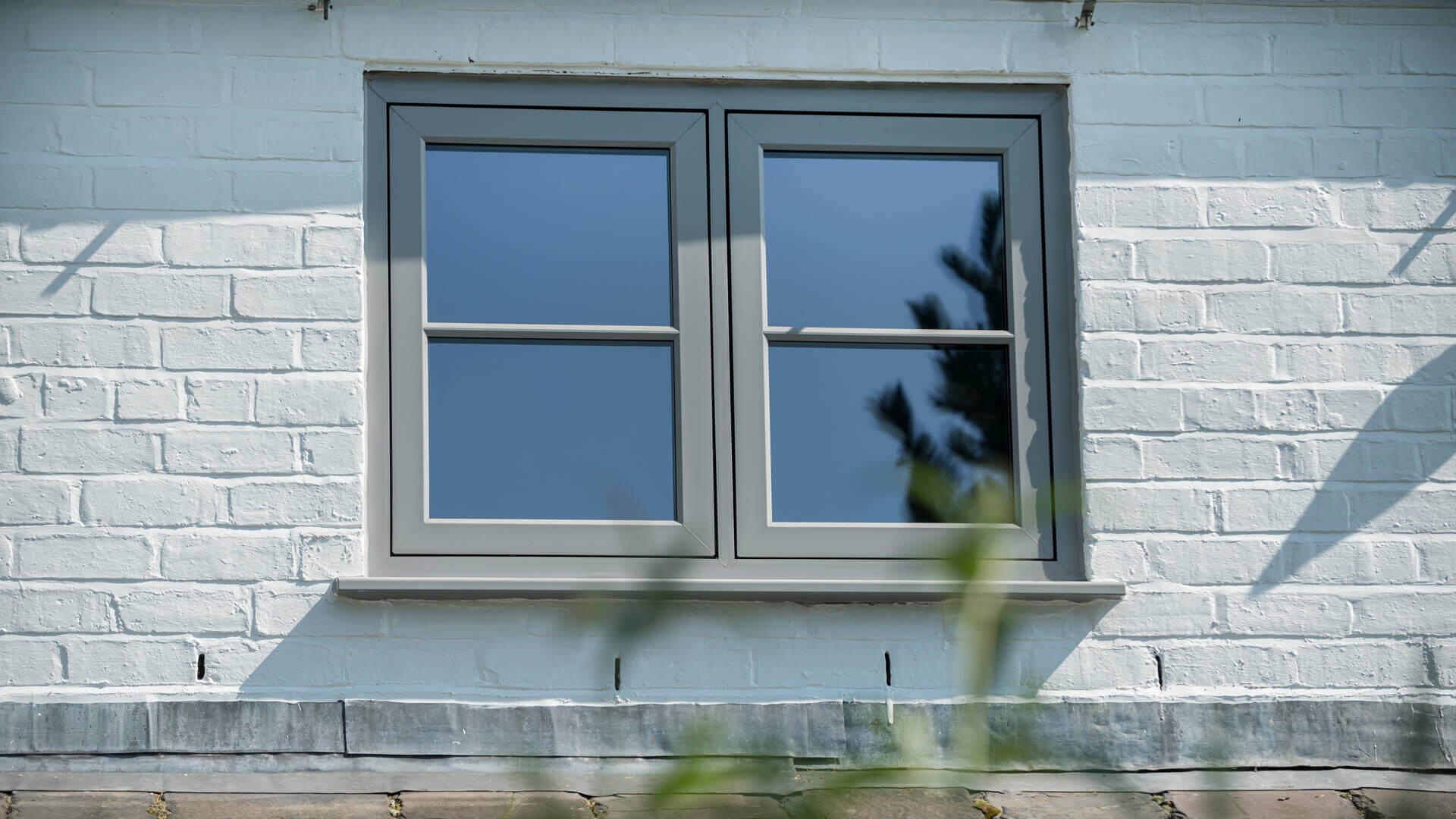 Stylish Grey UPVC Flush Windows | Traditional Cottage Windows Available ...