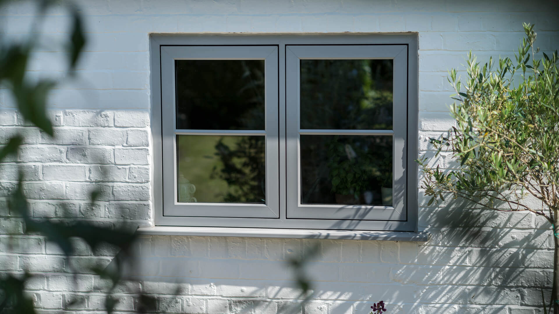 Stylish Grey UPVC Flush Windows | Traditional Cottage Windows Available ...