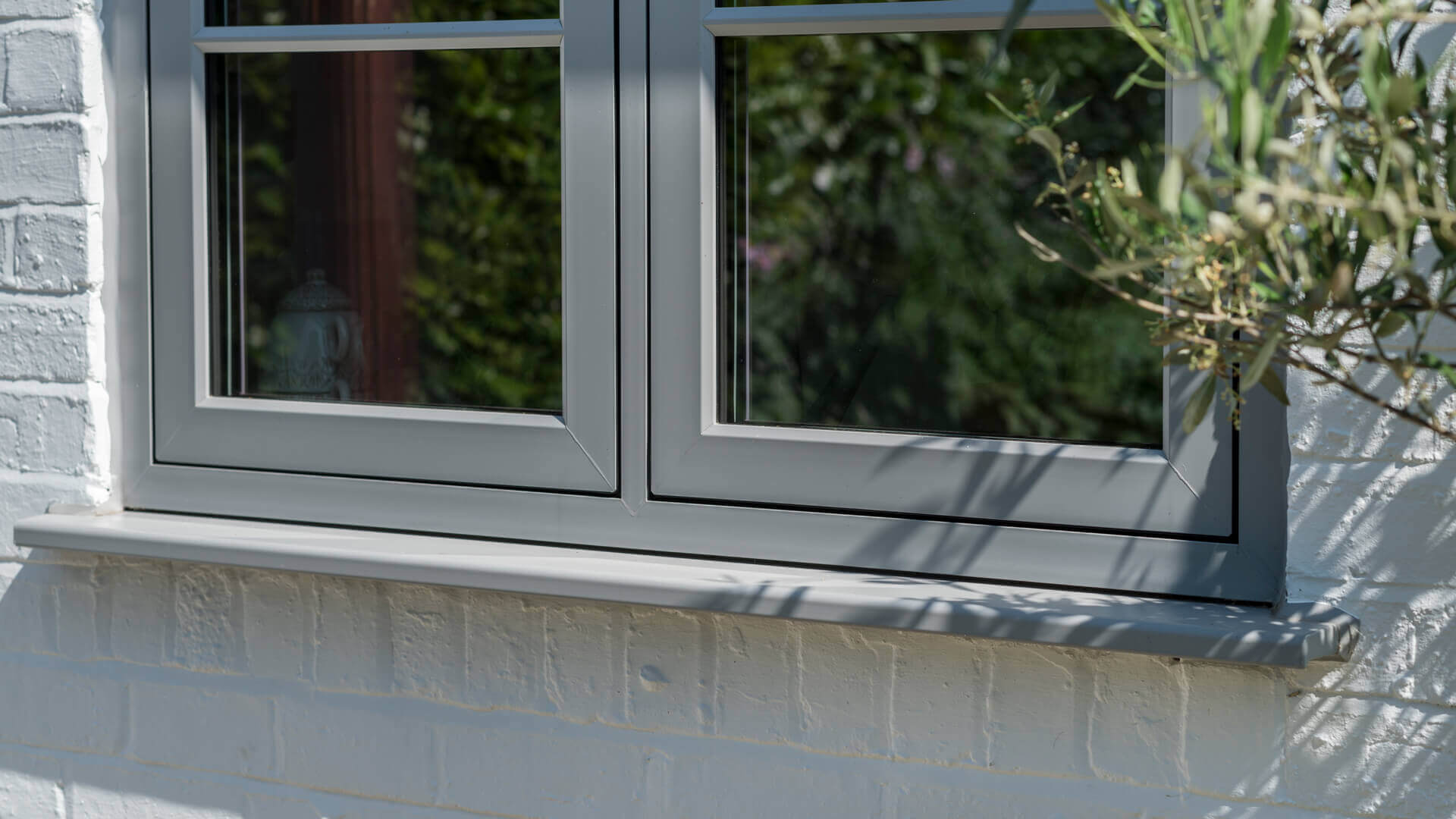Stylish Grey UPVC Flush Windows | Traditional Cottage Windows Available ...