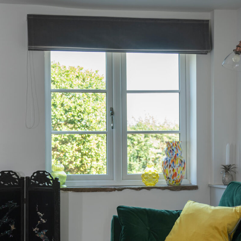 Stylish Grey UPVC Flush Windows | Traditional Cottage Windows Available ...