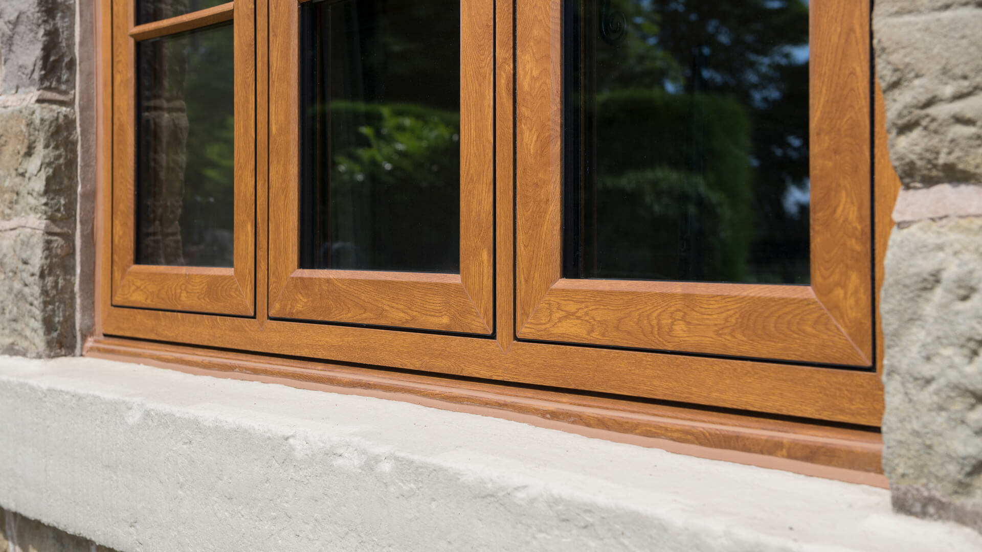 Oak UPVC Flush Windows | Flush Casement Windows at Jodean Windows & Doors